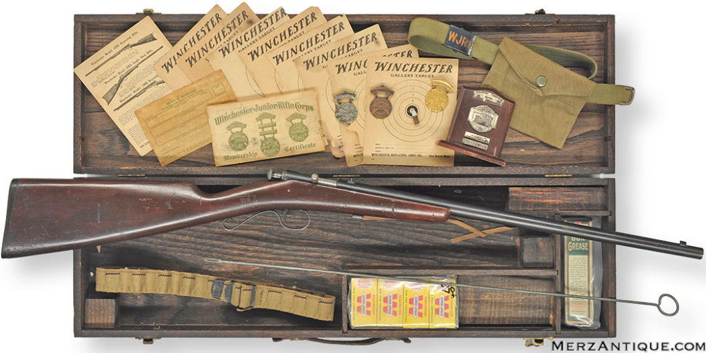W1242 VERY RARE WINCHESTER JUNIOR RIFLE CORP KIT - Merz Antique Firearms